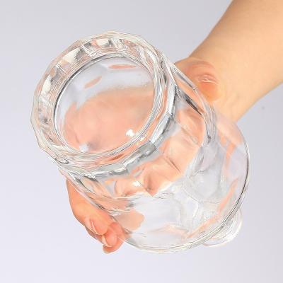 Cina 750 ml di vetro trasparente, brandy, gin, rum, tequila, vodka e liquori personalizzati, con coperchio in vendita