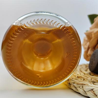 Cina Logo del cliente accettabile 500 ml di brandy chiaro whisky vuoto bottiglia di vino con sughero in vendita