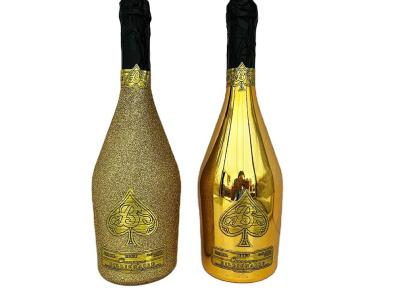 Cina OEM/ODM Welcome Vodka Hot Stamping Vetro trasparente per prodotti in vetro di bottiglia d'oro di gin in vendita