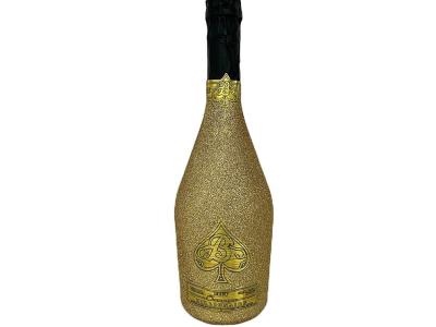 Cina OEM/ODM Welcome Vodka Hot Stamping Vetro trasparente per prodotti in vetro di bottiglia d'oro di gin in vendita