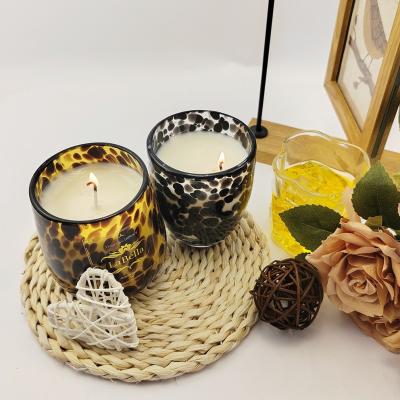 Cina 8 oz 10 oz 14 oz Luxury Empty Candle Jars Custom Logo Colorato Contenitore Capo e Scatola in vendita
