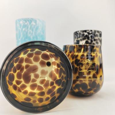 Cina 8 oz 10 oz 14 oz Luxury Empty Candle Jars Custom Logo Colorato Contenitore Capo e Scatola in vendita