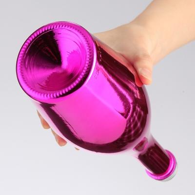 China Botella de 750 ml de champán de color personalizado Mini verde claro Botellas de vidrio de vino vacías pequeñas en venta