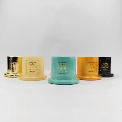 Cina Supporto personalizzazione candela profumata 300ml tazza di vetro vuota con materiale di corpo di vetro in vendita
