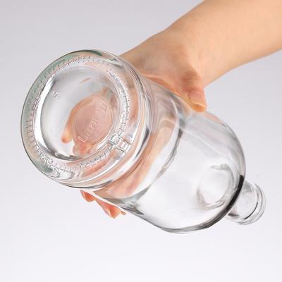 Cina 500 ml 700 ml 750 ml 1000 ml Bottiglia di vetro per liquori Vodka Gin Whiskey Materiale di base Vetro in vendita
