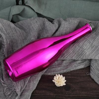 Cina Prodotti in vetro personalizzati Champagne limpido Vino frizzante 750 ml Bottiglia con tappo in vendita