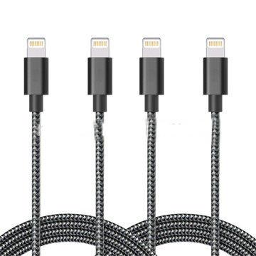China Het veelkleurige Koord van de Kabel rond Gevlechte Textielcharing van Apple MFI Verklaarde Te koop