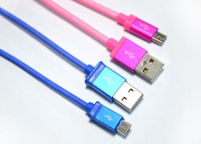Cina Cavo di carico di USB del metallo di Android micro, tassa rapida di rinforzo 3,0 compatibile in vendita