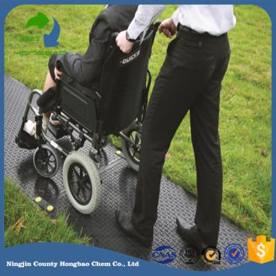 China Heavy Duty Black Color Recycled Uhmwpe Grass Protection Ground Mat Outdoor Plastic Sheet for sale