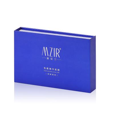 中国 Skin Care Products Box Packaging Blue Color Paperboard Cardboard Cosmetic Boxes 販売のため