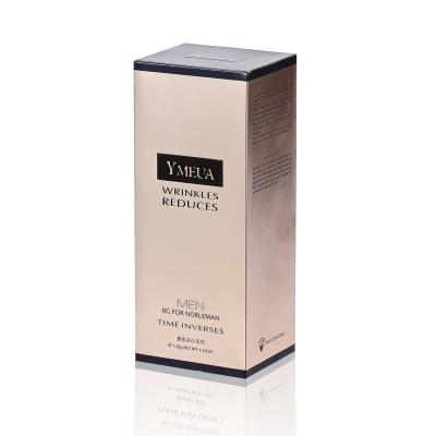 中国 Hot Sales Men Skin Care Cosmetic Packing Box Silver Color Foil Paperboard Material Boxes 販売のため
