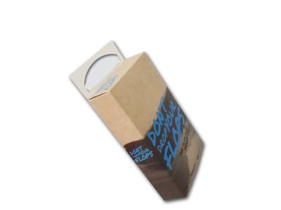 China Paper Box Packaging , 350g Gloss Paper Box With Hanger Colors Printing for sale