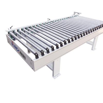 China Power plate machine connection woodworking automation connection conveying roller and dark table edging machine for sale