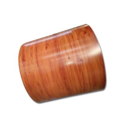 China 0.5x1000 mm Kleur Polyester coating Hout graan geverfde spoel Te koop