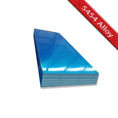 China ASTM B209 AA5454 Mirror Finished Aluminum Plate For Liquid Tankers for sale