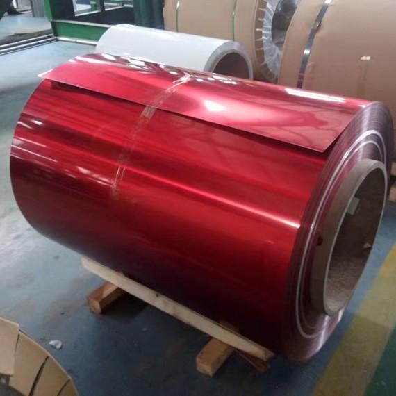 Quality 20 / 5 Micron PE Coating 3003 Colour Coated Aluminium Coil for sale