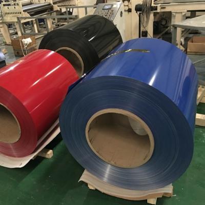 Quality 3 Series Alloy 20 / 5 Film Pre Painted Aluminium Coil PE Coating for sale