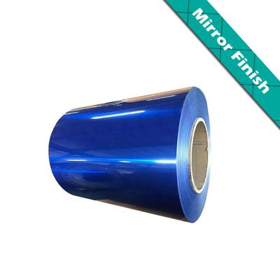 Cina Colore blu e oro Specchio Finitura di alluminio bobina rivestita Specchio Materiale di alluminio in vendita