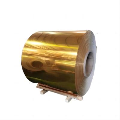 Cina Colore blu e oro Specchio Finitura di alluminio bobina rivestita Specchio Materiale di alluminio in vendita