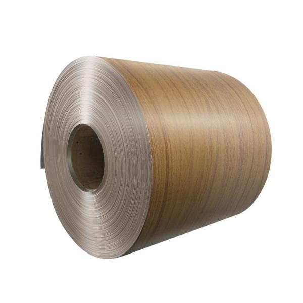 Quality Pine Wood Grain Color Coated Aluminium Coil Wood Texture Aluminum Material for sale