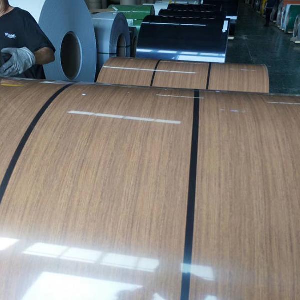 Quality AAMA 2605 AA3003 1000mm Width Wood Grain Kitchen Cabinet Aluminum Panel for sale