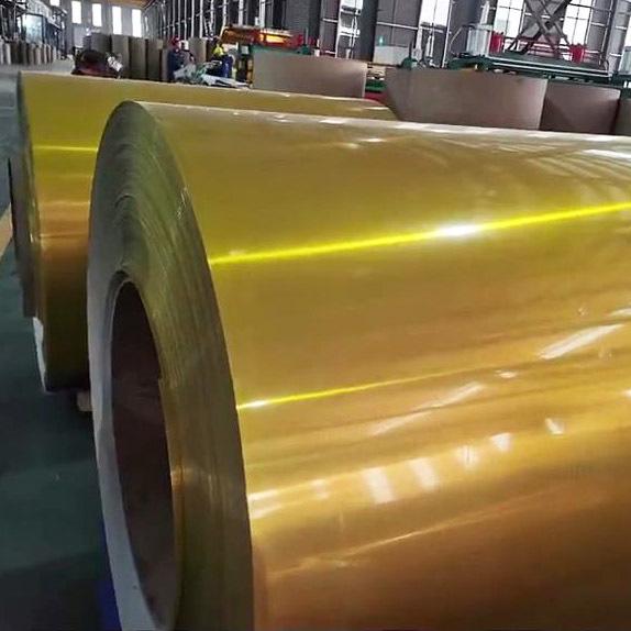 Quality AA1070 Alloy Gold Color Mirror Surface Aluminum Material Light Reflector for sale