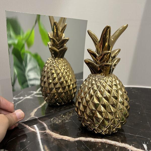 Quality AA1070 Alloy Gold Color Mirror Surface Aluminum Material Light Reflector for sale