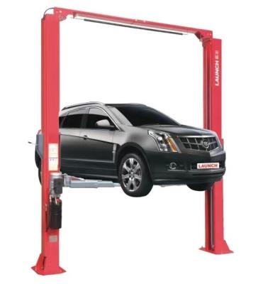 China Veiligheid Twee Post Auto Liften 5500kg Handmatige release 2 Post Vehicle Lift 2800mm Te koop