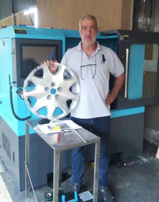 China 24 Inches Alloy Rim Lathe Machine Fully Automatic  CNC Alloy Wheel Diamond Cut Machine for sale