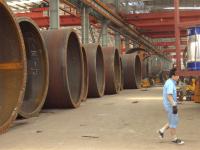 China 40T 4200mm Welding Turning Rolls Automatic Centering Pipe Rotator for sale