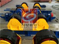 China 2000kg Welding Rotator Turntable with Adjustable Rollers for Pipe Tank Vessel for sale