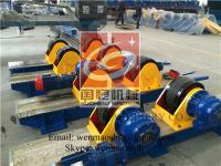 China 2000kg Welding Rotator Turntable with Adjustable Rollers for Pipe Tank Vessel for sale