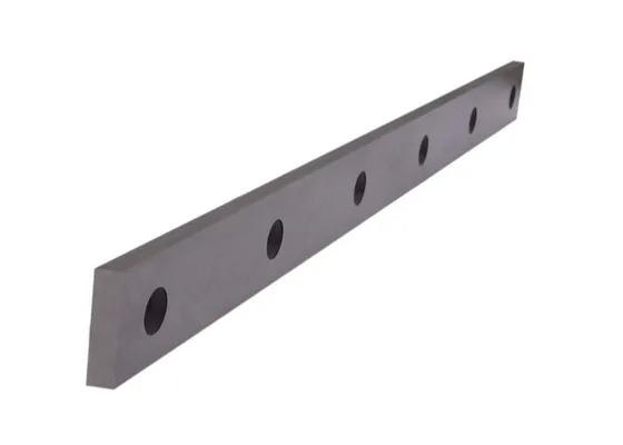 Quality Heat Treated Polished Shear Blade Straight Edge 300mm Length Anti Corrosion 10mm for sale