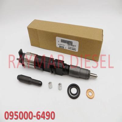 China Genuine Diesel Common Rail Fuel Injector 095000-6490 for John D 6068 & 4045 RE529118, RE546781, RE524382, SE501926 en venta