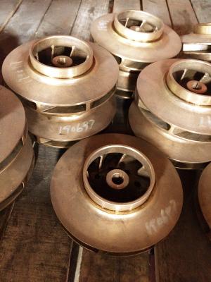 China Multistage submersible pump impeller , sand casting process , CNC machining for sale