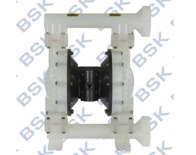 China Polypropylene Air Operated Double Diaphragm Pump With Butterfly Valves for sale