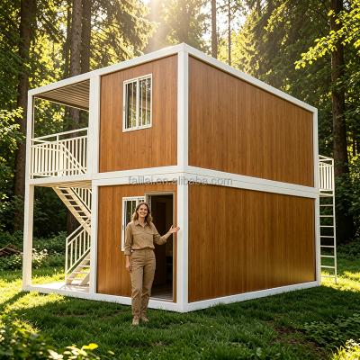 China Flat Pack Container House 20 Foot Modular Building Custom Size Steel Sandwich Panel Contemporary Design Hotel School Office for sale