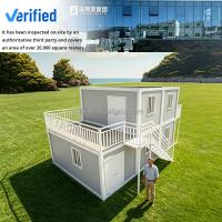 China Factory Direct Export  20&40ft Flat Pack Container House Galvanized Steel Frame Stackable Prefab Dorm Office CE Certified for sale