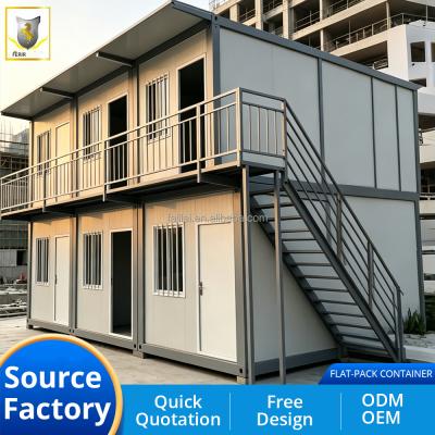 China 20/40ft Steel Buildings Flat Pack Shipping Prefabricated Sandwich Panel Prefab Container Folding Portable Storage Warehouse for sale