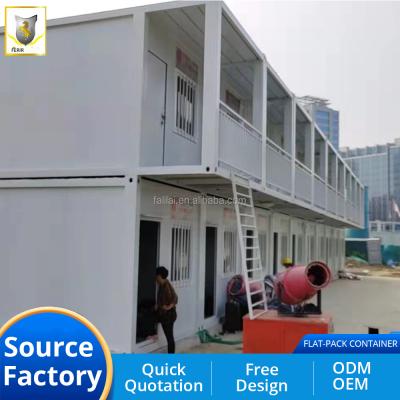 China Customizable 20ft High Quality Detachable Pointed Roofs Mobile Portable Houses Modular Office Housing Colorful Container Houses for sale