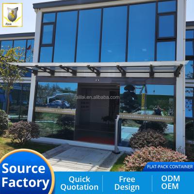 China Luxury 20 Foot Modular Container House Prefabricated Flat Pack Home Modular Prefab Home Reasonable Price Glass Container House for sale