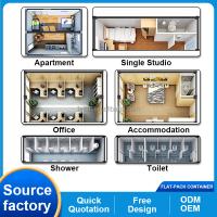 China 20ft 40ft Container Home Containers Fast Assemble Temporary Accommodation Flat Pack Container Dormitory Portable Tiny House for sale