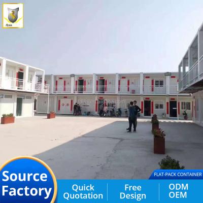 China 20ft 40ft Shipping Container Home Prefab Tiny House Portable Modular Steel Prefab Container House for School Camping Office for sale
