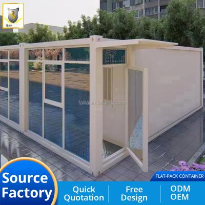 China 20ft Modular Tiny Homes Prefabricated Container House Prefab Home Movable Modular Living Room Bathroom Movable Prefab House for sale