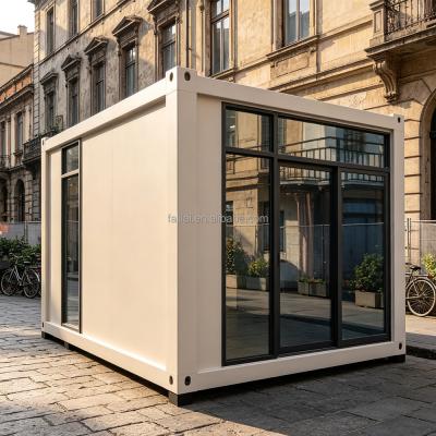 China Luxury Folding Container House Modern 20ft Prefab Villa Mobile Small Shop Cafe bar Modular Tiny Living Office Home for Sale for sale