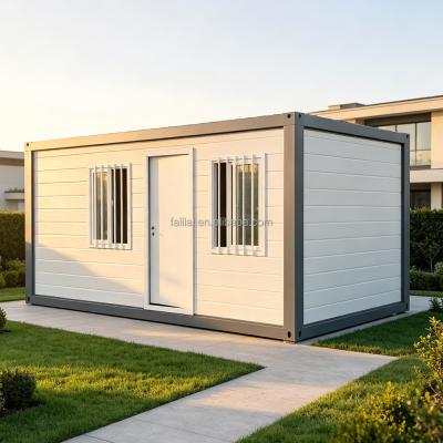 China Top-Grade China 20ft Flat Pack Folding Container House Bedroom Kitchen Waterproof Light Steel Structure Prefab Villa Mobile for sale