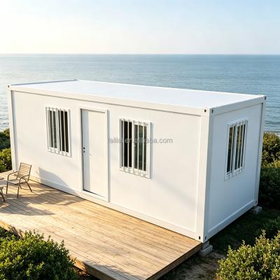 China High Quality 20ft Prefabricated Modern Foldable Container House with Steel Frame Waterproof Customized Colors for Mall Use for sale