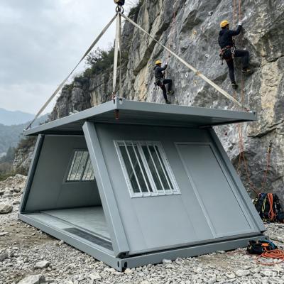 China China Factory Prefab House 20ft 40ft Modular Folding Container House Camping Foldable Small Tiny Container House Home Office for sale