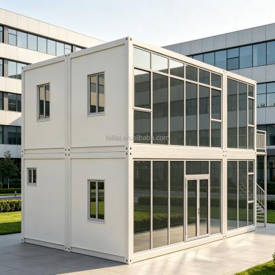 China AU Good Price 20ft Folding Expandable Luxury Container House with Custom Glass Wall Prefab Office Bedroom & Kitchen Solutions for sale