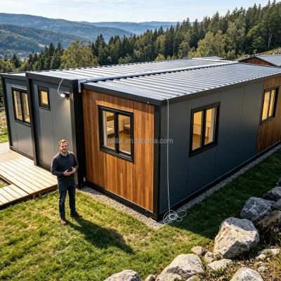 China Prefab Modular Garden House Hotels Resorts Containers Home Folding Expandable Container House for 20ft  40ft  House for sale